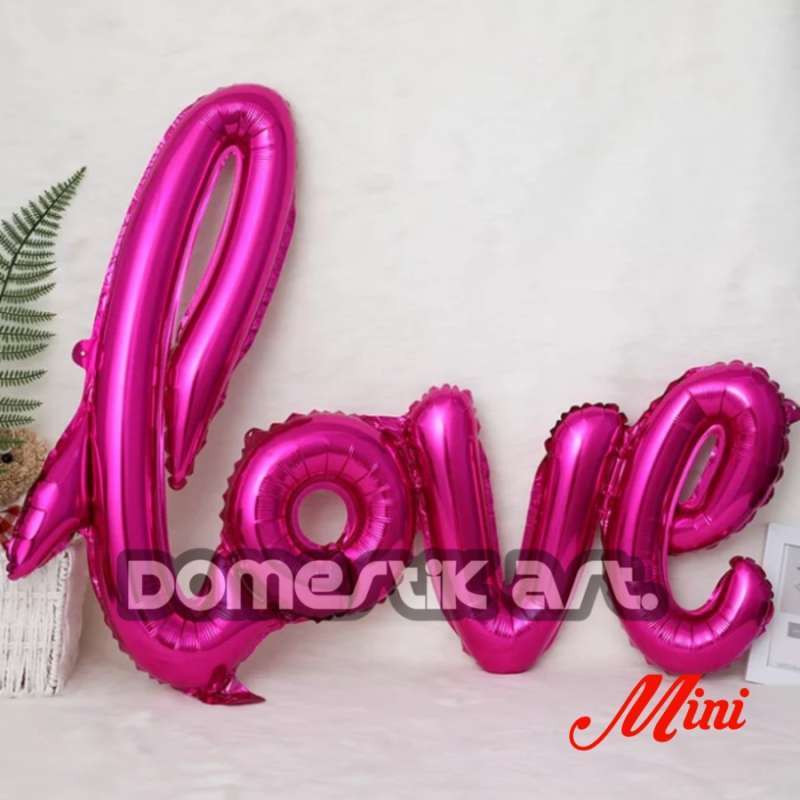 Jual balon latin LOVE / balon foil tulisan love mini / balon letter ...