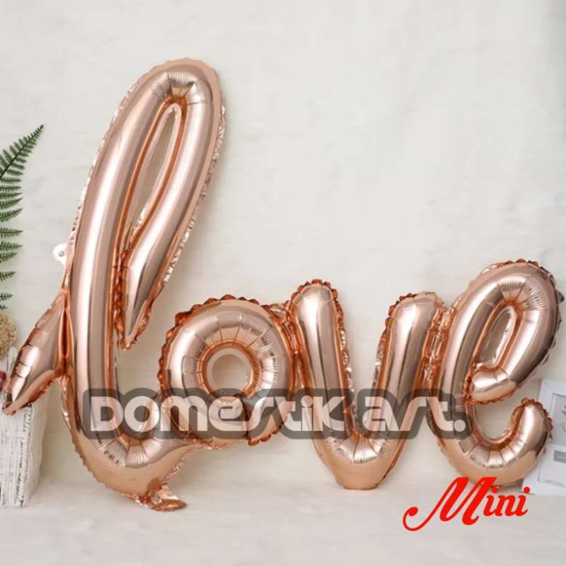Jual balon latin LOVE / balon foil tulisan love mini / balon letter ...