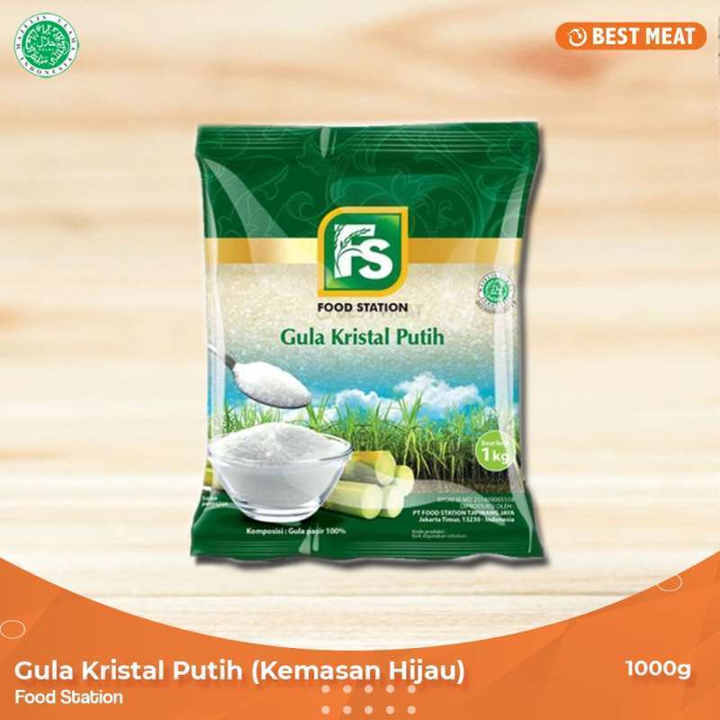 Jual FS Gula Kristal Putih Kemasan Hijau 1000 Gr di Seller Toko Ghazal ...