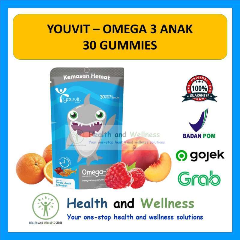 Jual YOUVIT GUMMY MULTIVITAMIN OMEGA 3 ANAK 30 GUMMIES 1 POUCH di ...