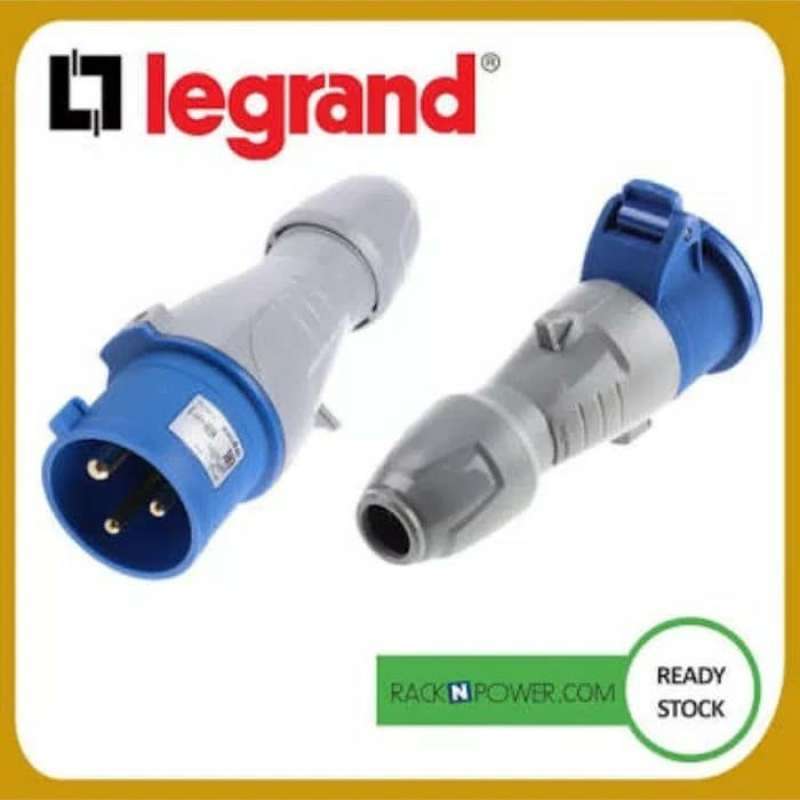 Jual mobile mouting legrand 3pin 16a 1 set socket dan plug 3 pin 16a ...
