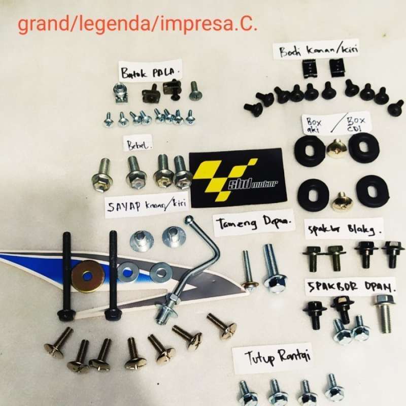 Jual baut full set honda astrea grand/legenda legenda 2 di Seller Baut ...