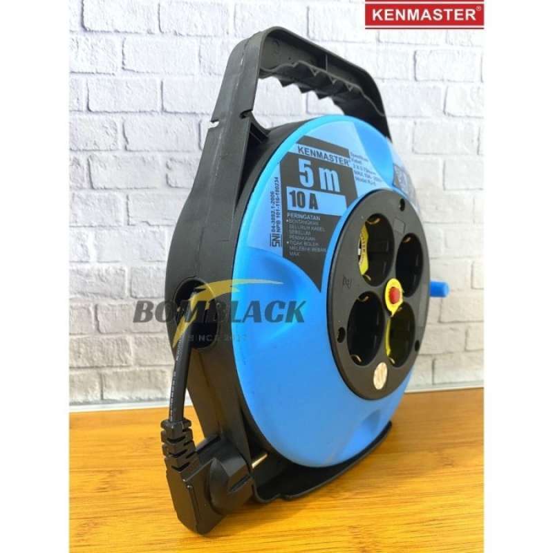 Jual Kenmaster Kabel Rol 4 Lubang 5 Meter 5m Colokan Listrik Roll ...