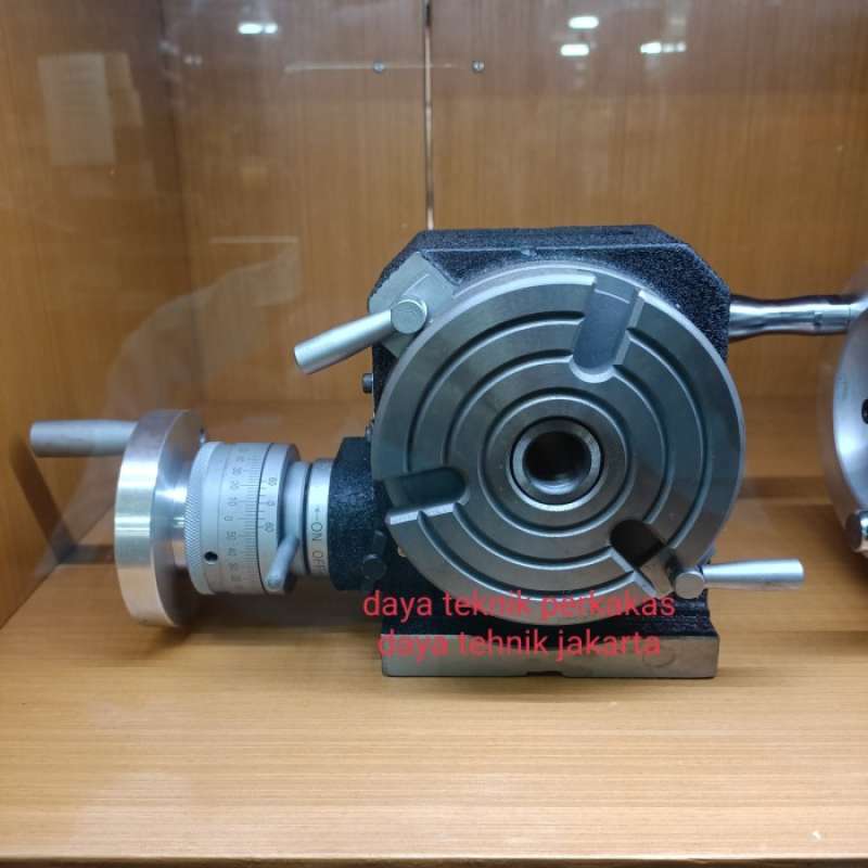 Jual rotary table 4 - meja Milling putar horizontal vertical 100mm di ...