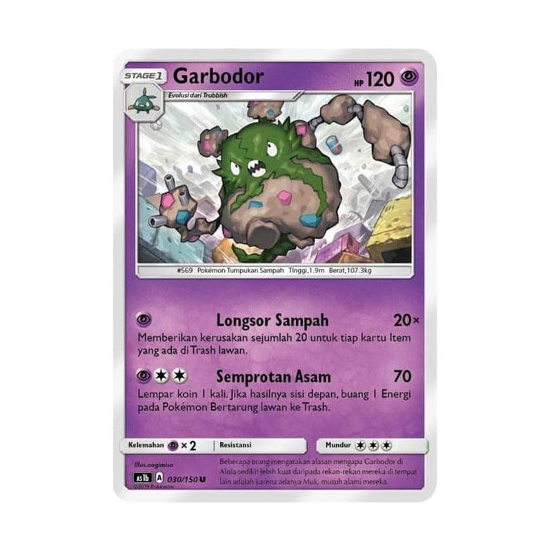Jual Pokemon Indonesia Trading Card Garbodor AS1b 030-150 U di Seller ...