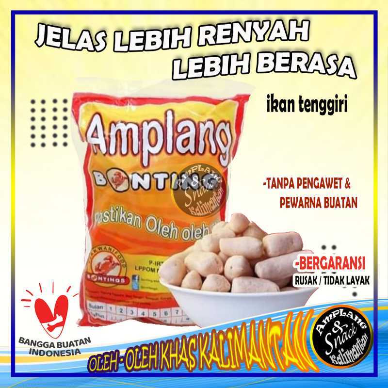 Jual Kerupuk Amplang Ikan Tengiri Krupuk Cemilan 100g Oleh Oleh Khas
