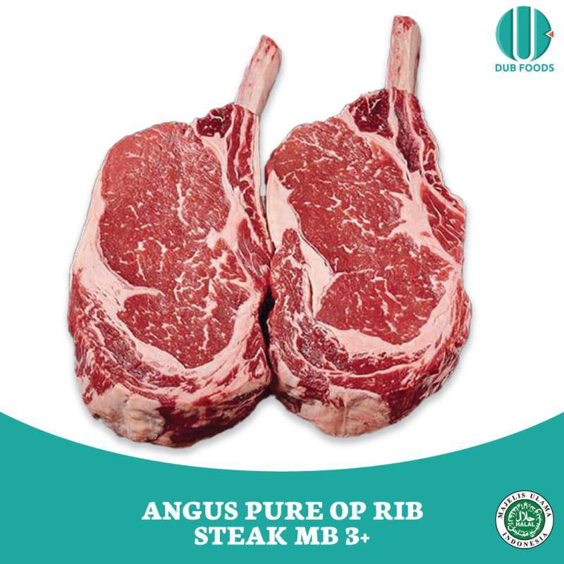 Jual Angus PURE Prime Beef OP RIB Steak /Ribeye Bone Steak Grainfed ...