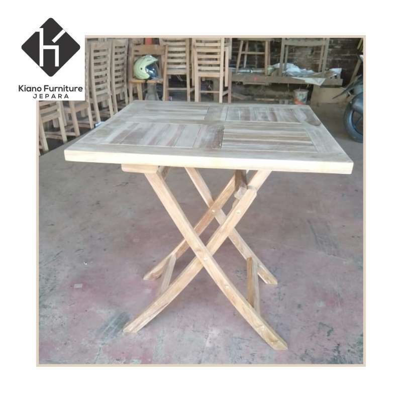 Promo MEJA LIPAT KAYU PORTABLE KOTAK MEJA PIKNIK KAYU MEJA INDOOR ...