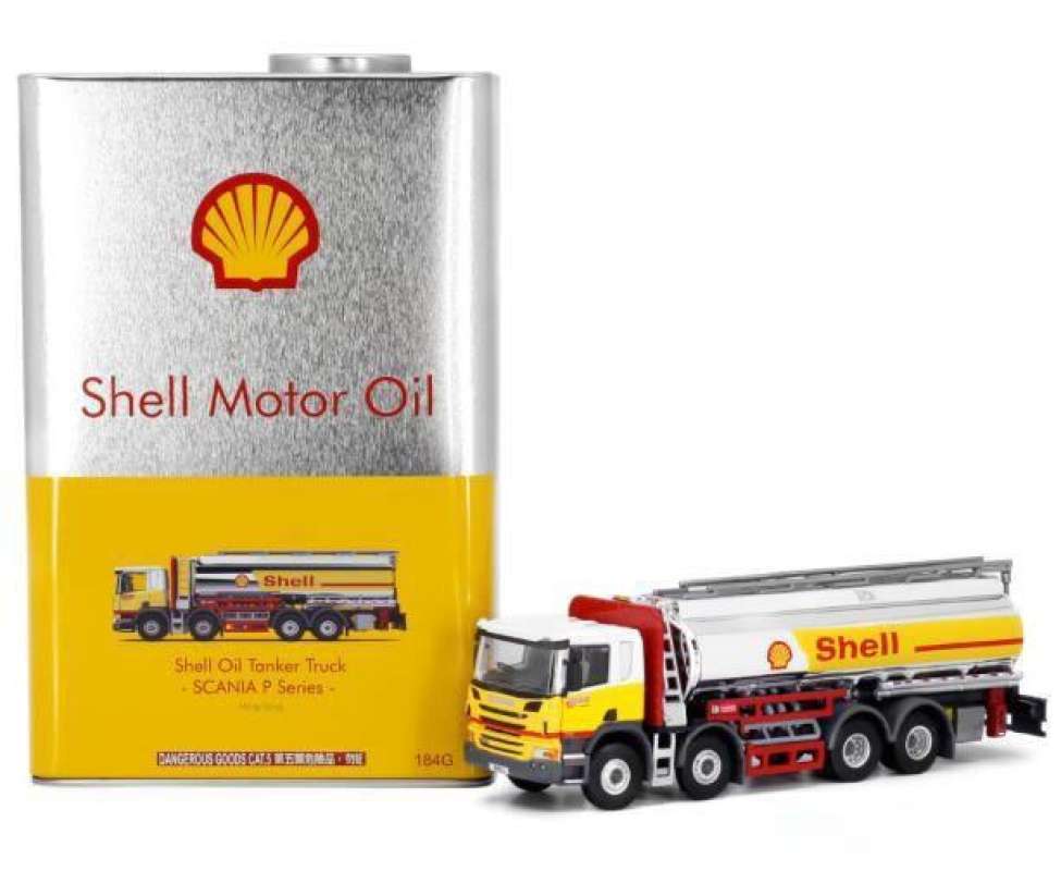 Jual Tiny Diecast Mobil Truk Tanki / Tangki BBM Shell Skala 1:64 Scania ...