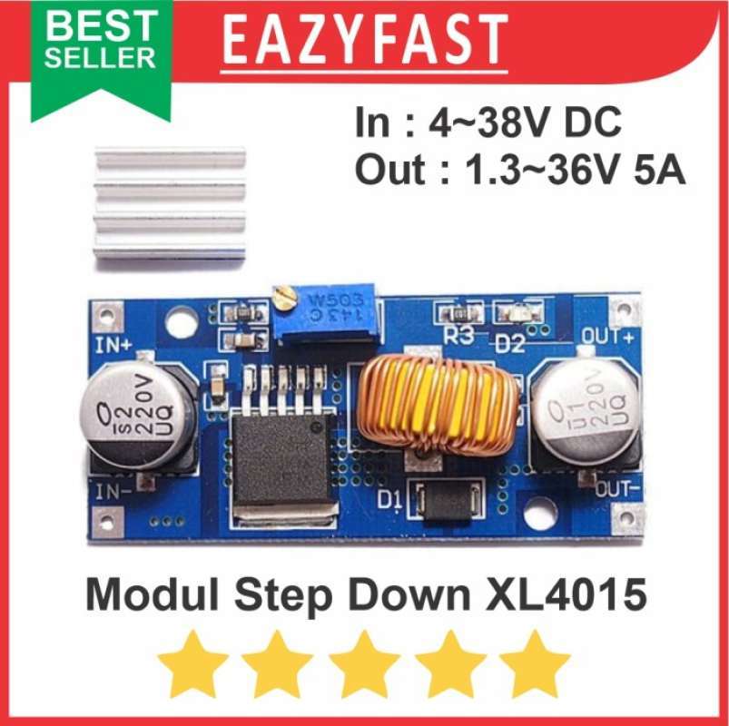 Jual Xl4015 5a Dc To Dc Buck Converter Adjustable Module Regulator ...