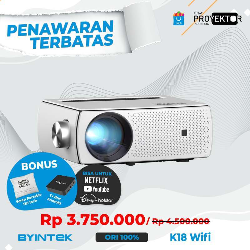 Jual Penawaran Terbatas K Wifi Byintek Proyektor K Full Hd Proyektor Profesional