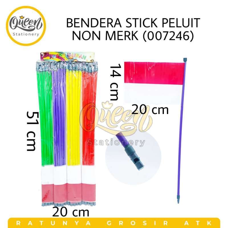 Jual 1 PAK (20 PCS) BENDERA STICK PELUIT NON MERK / PERELENGKAPAN ...