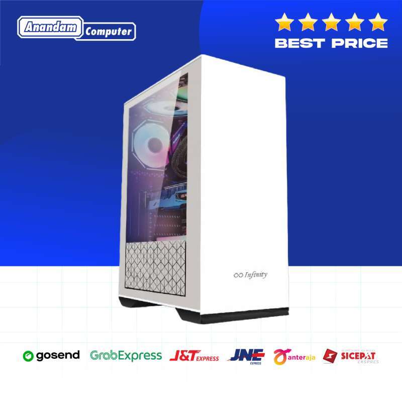 Jual Casing Infinity FLASH V3 WHITE Gaming PC Case Komputer di Seller ...