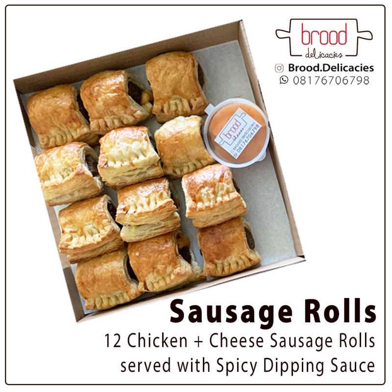 Jual 12 Sausage Roll, Chicken Cheese Saucijs Saucijzen Sosis Brood ...
