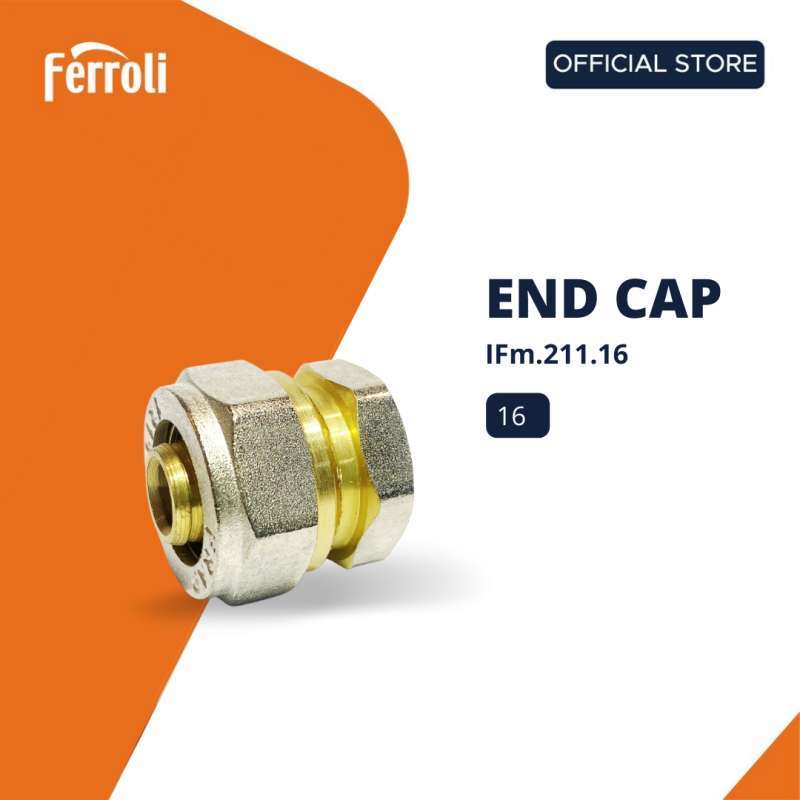 Jual FERROLI FRAP Dop Pex End Cap 1/2 Brass 1/2 Inch FITTING PIPA AIR ...