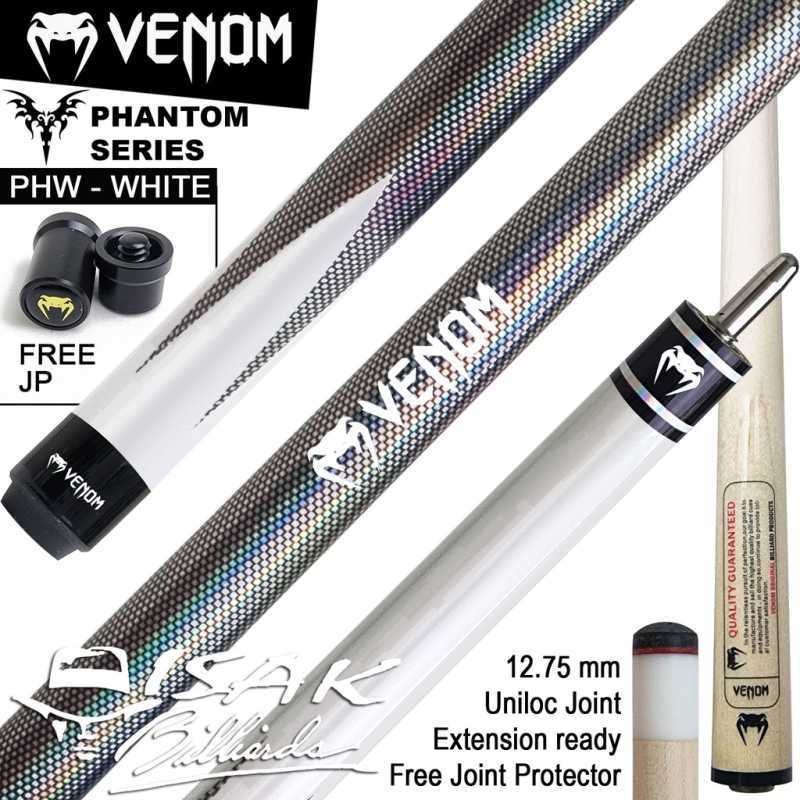 Jual Venom Phantom White Cue PHW - Uniloc Extension Bumper Stick ...