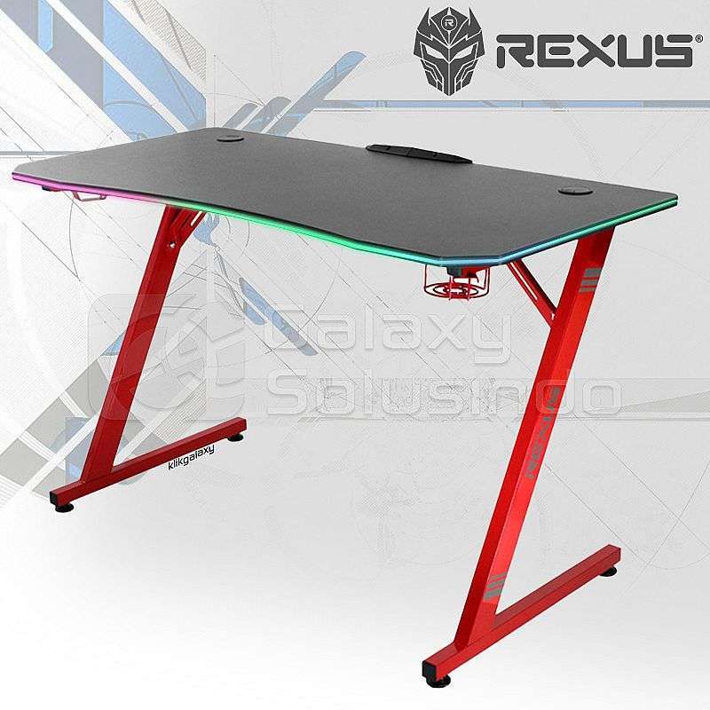 Jual Rexus DIRA RGB Gaming Desk - Black Red di Seller Galaxy_Solusindo ...
