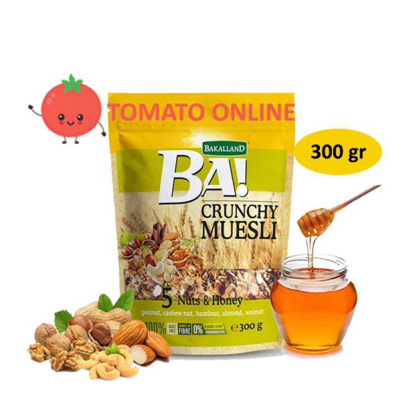Jual Bakalland Ba! / Crunchy Muesli 5 Nuts & Honey / 300 Gr Gram ...