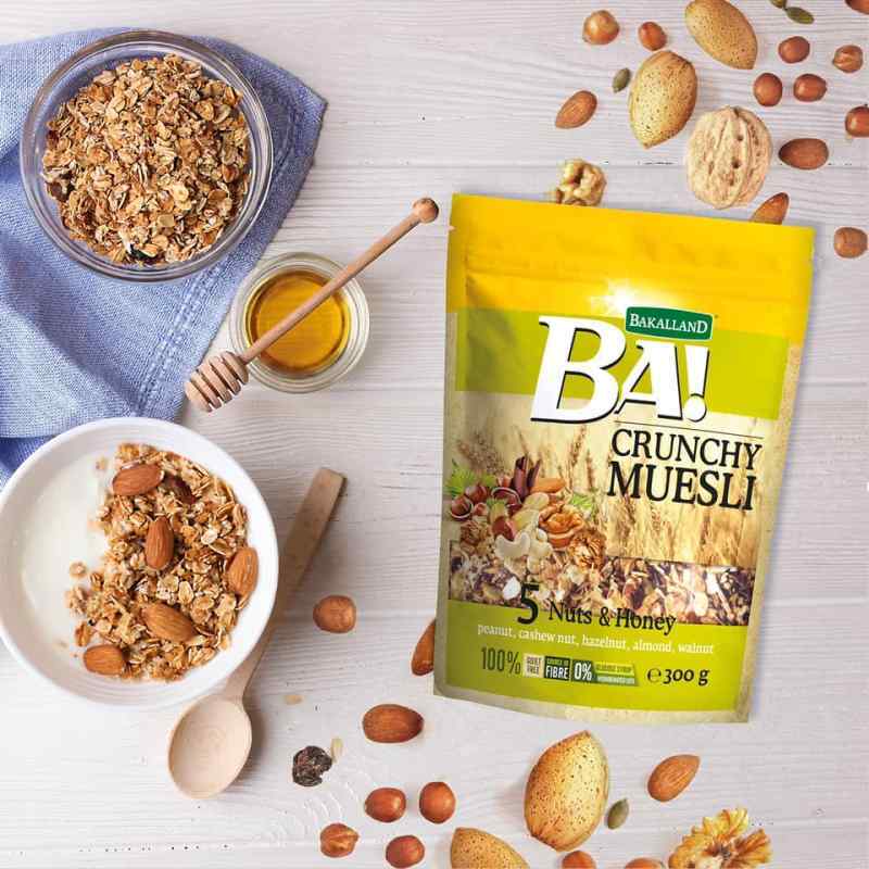 Jual Bakalland Ba! / Crunchy Muesli 5 Nuts & Honey / 300 Gr Gram ...