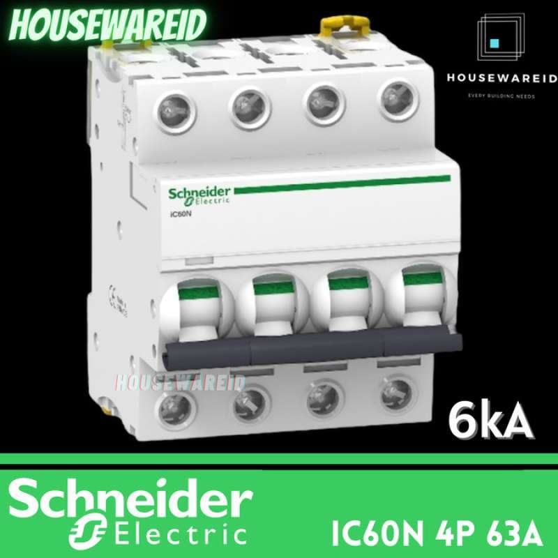 Jual Mcb Schneider Acti9 Ic60n 4 Phase 63 Ampere Original Sni, 4p 63a 4pole Di Seller Aksara ...