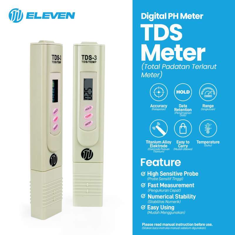 Promo Alat Ukur Kualitas Air / TDS Meter Water Tester Digital ...