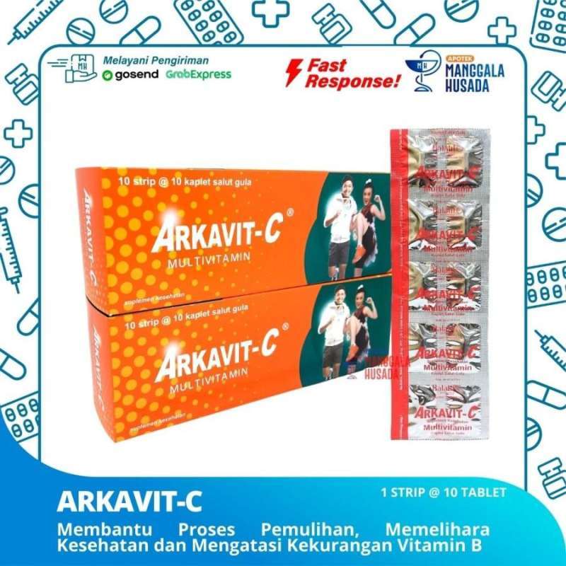 Jual ARKAVIT-C MULTIVITAMIN PERSTRIP @ 10 KAPLET di Seller APOTEK ...