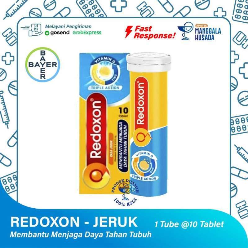Jual REDOXON TRIPLE ACTION ORANGE TUBE ISI 10 TABLET di Seller APOTEK ...