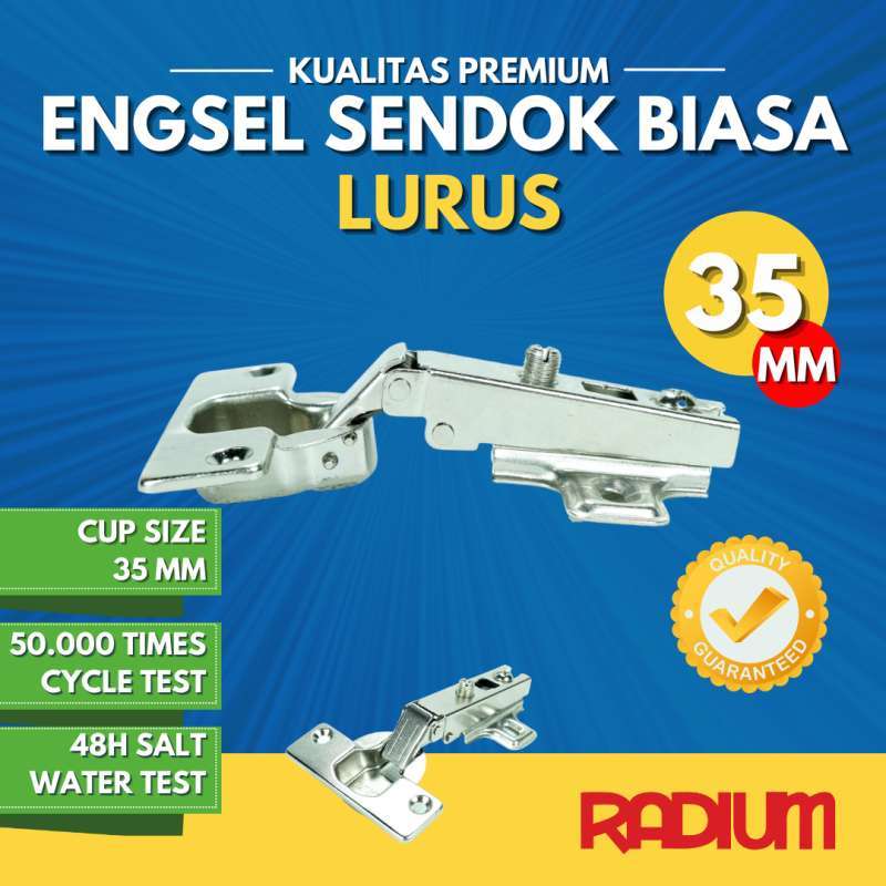 Jual Engsel Sendok Biasa RADIUM 35mm lemari kitchen set hinges 1 way MH ...