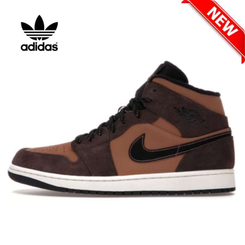 Jual Nike Air Jordan 1 Mid Dark Chocolate Original - Sepatu Sneakers ...