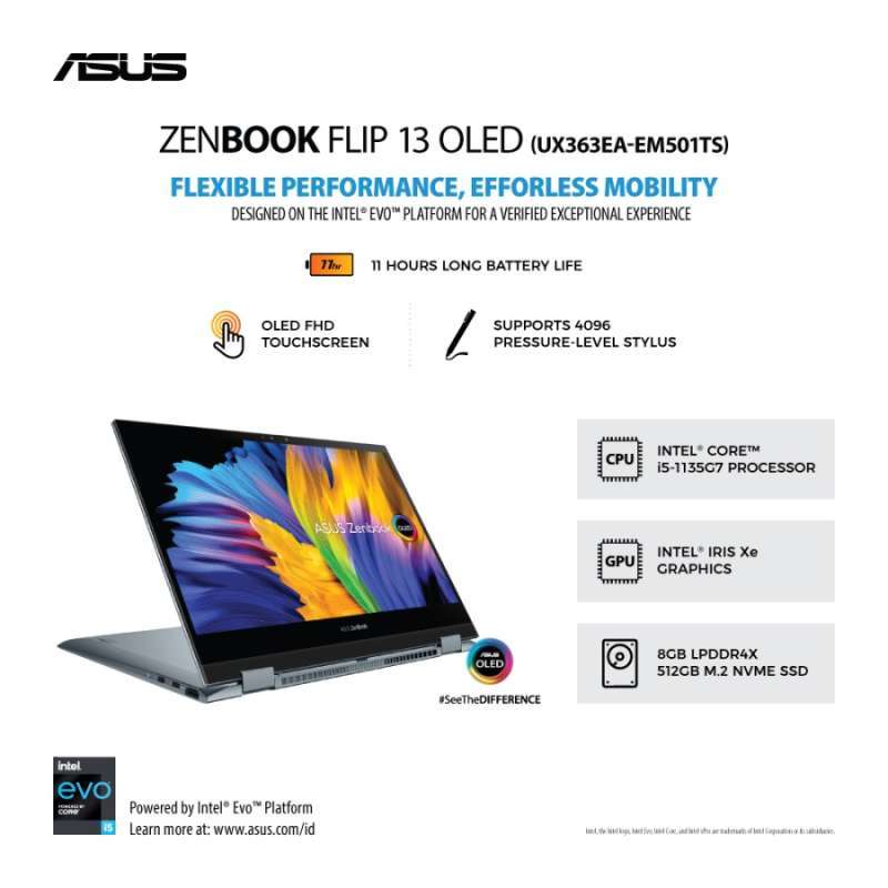 Promo Asus Zenbook Ux363ea-em501ts Intel Evo/i5-1135g7/intel® Iris Xe ...