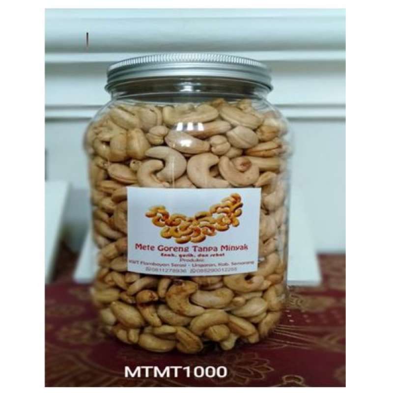 Promo Mete Goreng Tanpa Minyak 1000 gr kemasan toples Diskon 9% di ...