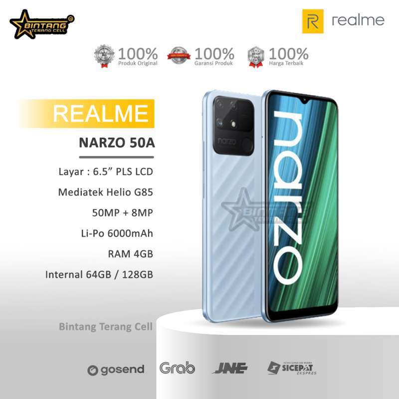 Jual Realme Narzo 50 Nfc Spesifikasi Original, Murah & Diskon Harga ...