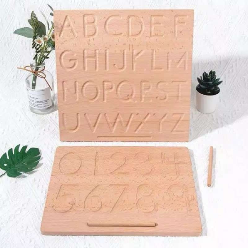 Jual Montessori Writing / Tracing Wooden Board - Papan Belajar Menulis ...