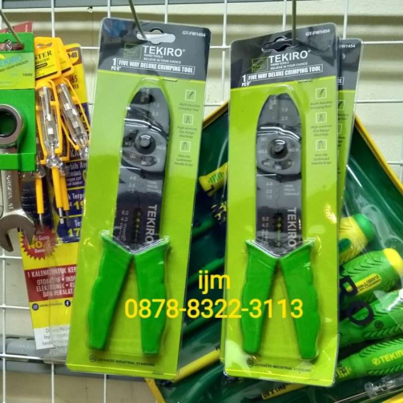 Jual Tekiro tang crimping 9 inchi/tang press skun/kupas kabel/potong ...