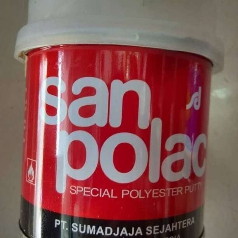 Promo Dempul Sanpolac 250 Gram / Dempul Besi Cat Mobil / Kayu / Mebel ...