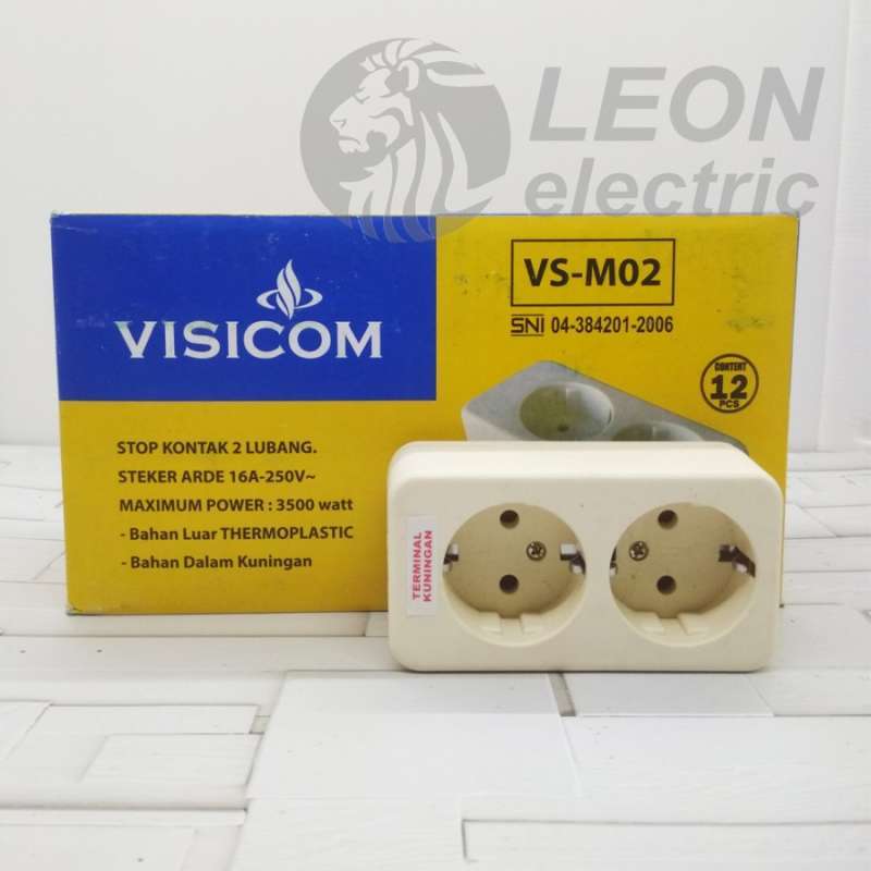 Promo Stopkontak Visicom Diskon 22% Di Seller Leon Electric Oficial ...