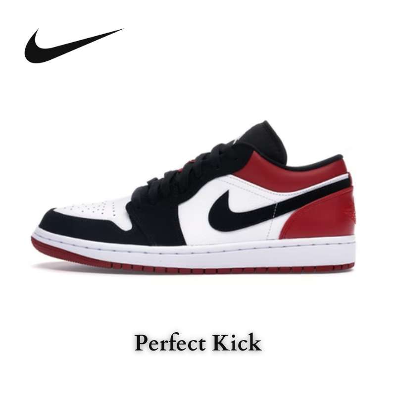 Jual Nike_Air Jordan 1 Low Black Toe Original Quality / Sepatu Running ...