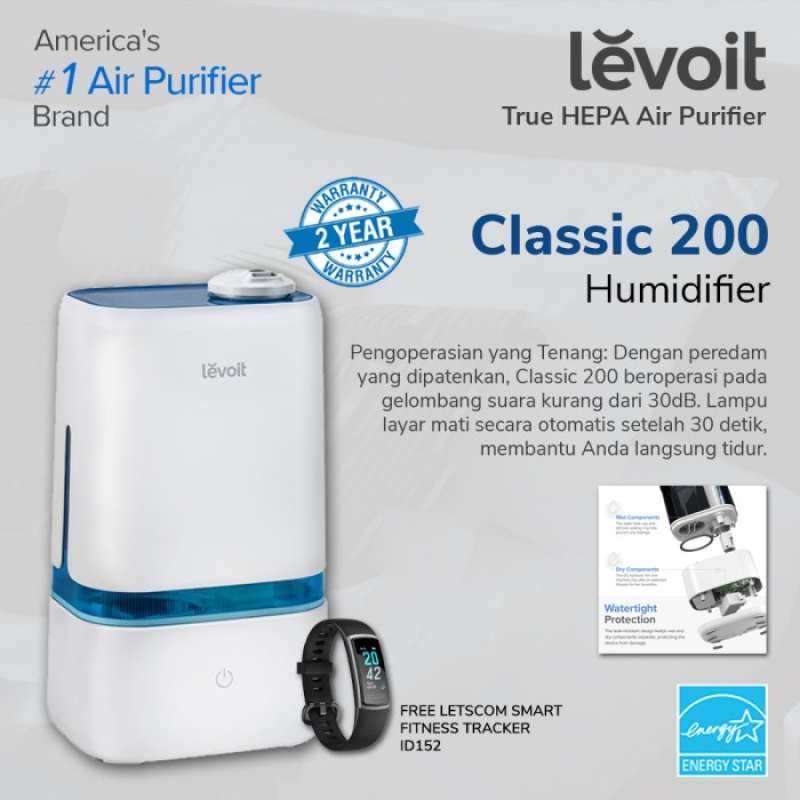 Jual Levoit Classic 200 Ultrasonic Cool Mist Humidifier 4 Litre di ...
