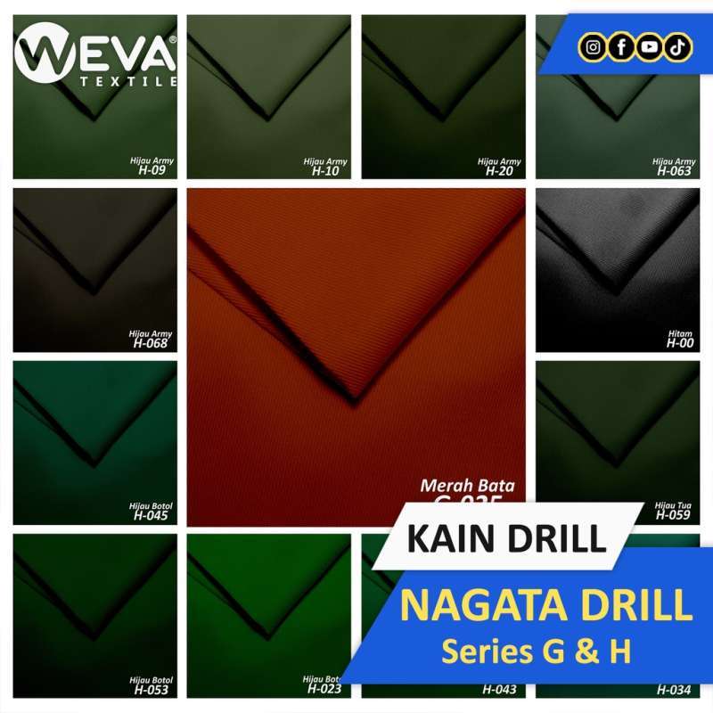 Promo Bahan Kain Nagata Drill - Kain Kemeja Drill Murah - Series G & H ...