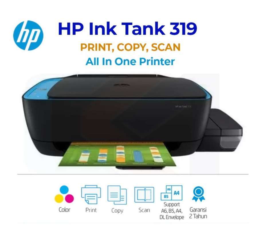 Jual HP Ink Tank 319 All In One Printer (Print-Scan-Copy) di Seller ...