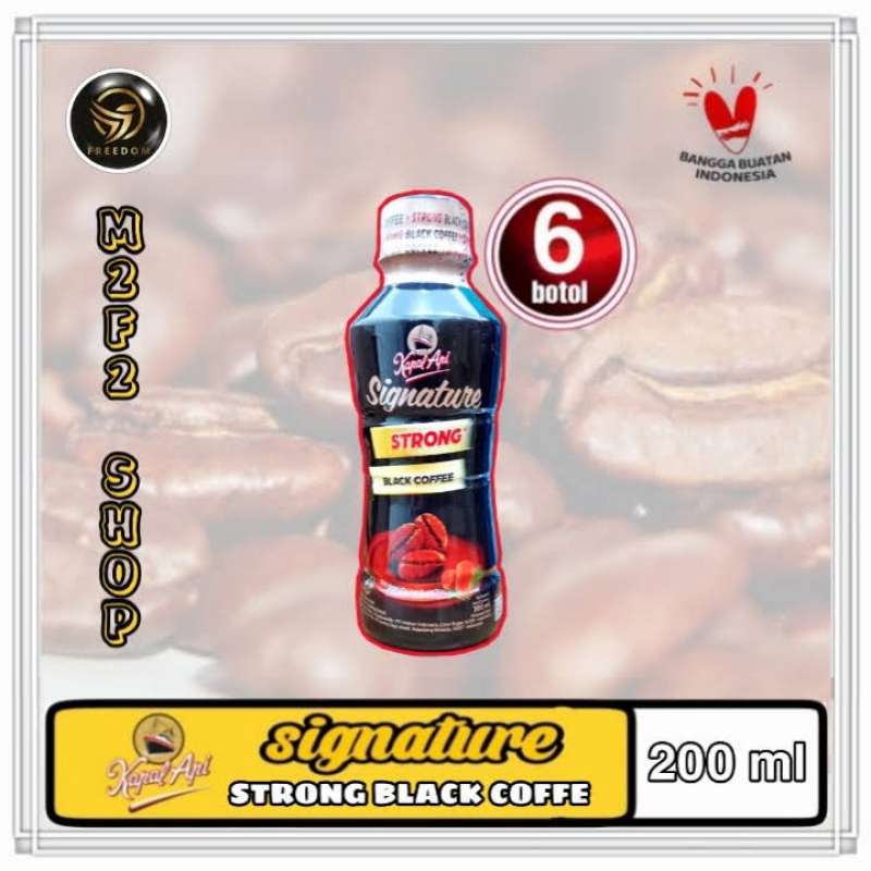 Promo Kopi Kapal Api Signature STRONG Black Coffee Botol Pet - 200 ml ...