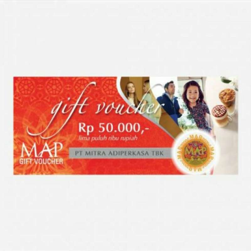 Jual voucher map 50 ribu gift voucher di Seller PT CENTRAL MULTI ...