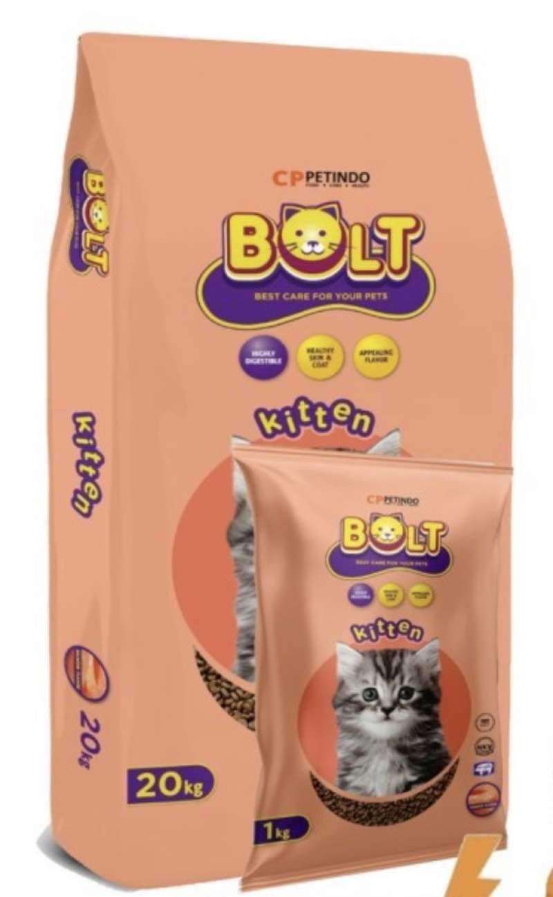 Jual Bolt Cat Kitten 20 Kg Makanan Anak Kucing Salmon di Seller ...