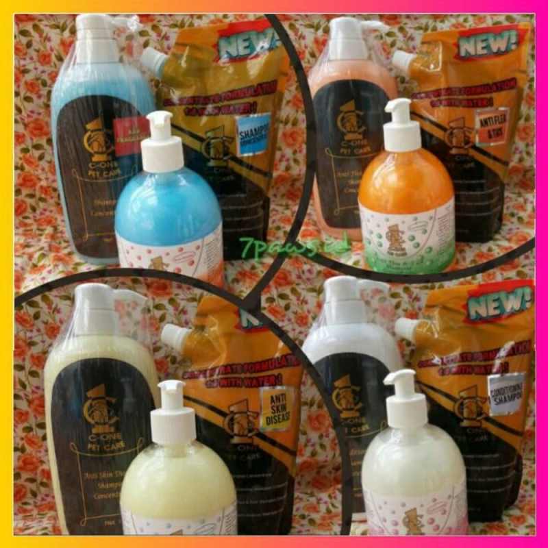 Promo C-One Shampoo Anjing Dan Kucing Kemasan 1Liter Diskon 10% di ...