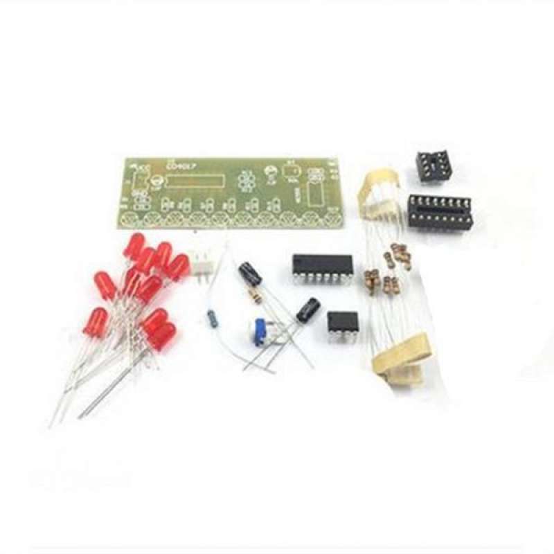 Jual 4xDIY Kit NE555+CD4017 10 CH LED Light Water Electronic Suite ...