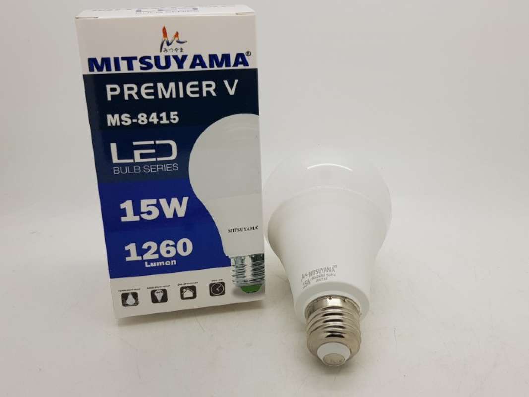 Jual Lampu LED 15 watt PREMIER V Model BULB Merk MITSUYAMA GARANSI 1 THN Limited di Seller ...