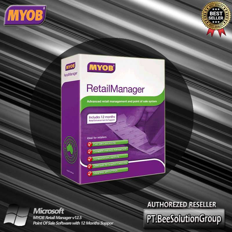 Jual Myob Retail Manager V12.5 Point Of Sale Software With 12 Months ...