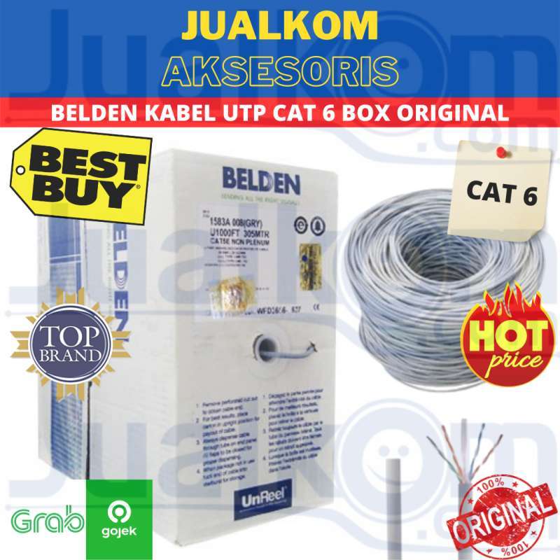 Promo Kabel Belden Utp Cat 6 (box) Original Diskon 8% Di Seller Jualkom ...