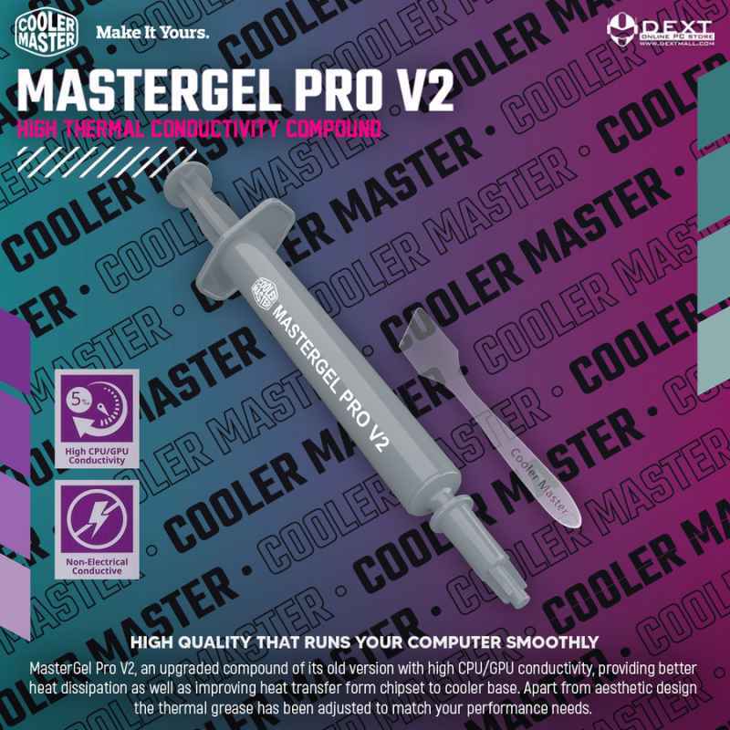 Promo Cooler Master MasterGel Pro V2 High Performance Thermal Compound ...