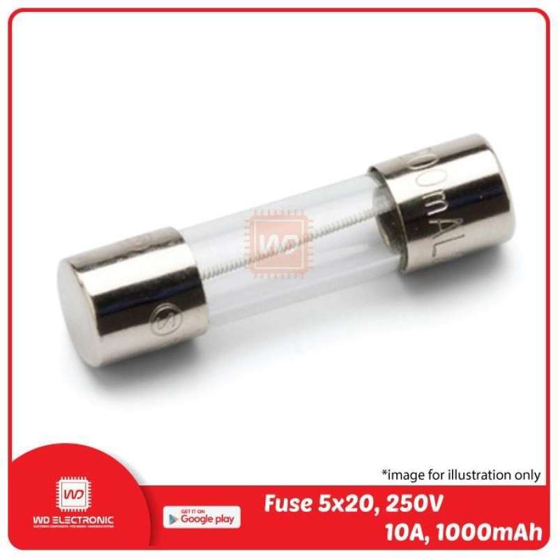 Jual Fuse tabung 10A 1000mah fuse ceramic 250v di Seller EasyWare ...